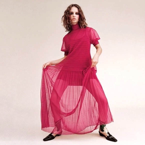 Zara | Dresses | Zara Semi Sheer Dress | Poshmark